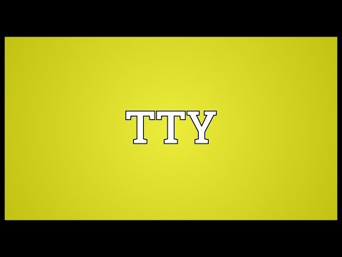 TTY Meaning