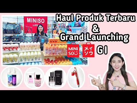 HAUL PRODUK TERBARU & LAUNCHING MINISO GRAND INDONESIA |PARFUME MINISO |SESAME STREET