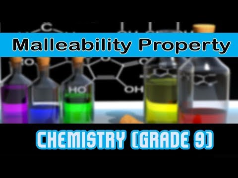 Gradation of Physical Properties | Malleability | Variation of Malleability Property