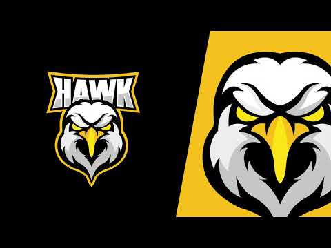 Adobe Illustrator Tutorial: Draw Hawk Logo design | Mascot Logo | Professional Logo