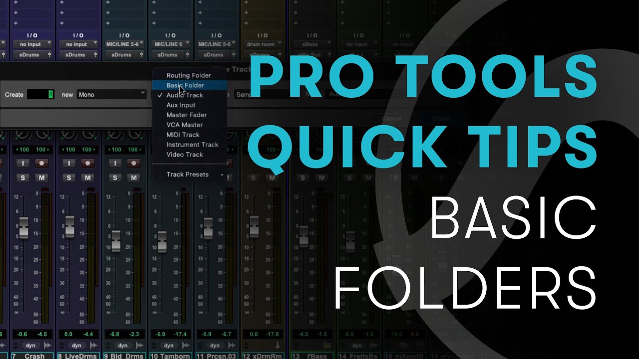 Pro Tools Quick Tips: Basic Folders
