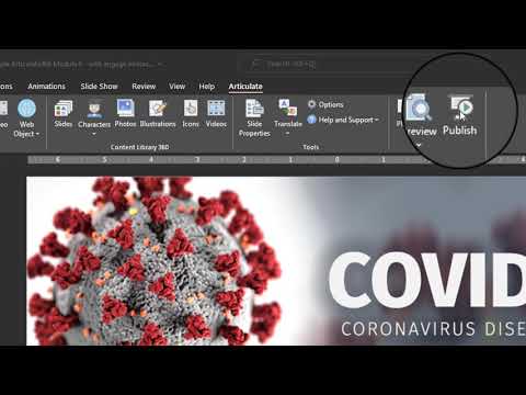 How to publish in SCORM