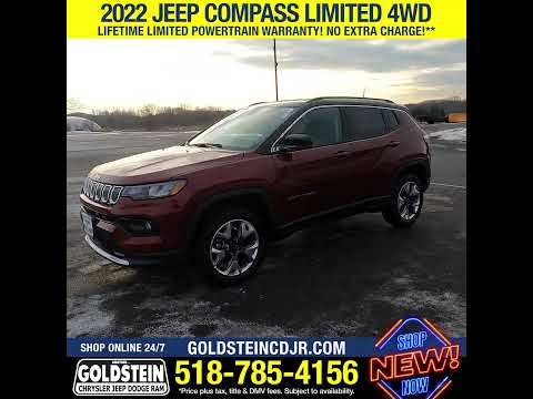 2022 Jeep Compass Limited 4WD Stk L22CP24 NEW SUV Video Tour