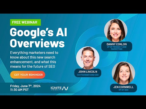 [Free AI Webinar] Google's AI Overviews, Generative Engine Optimization & More