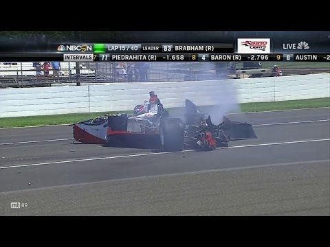 Video: Indy Lights driver Chase Austin involved in terrible wreck at ...