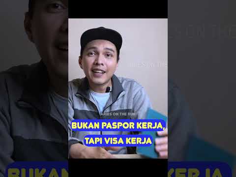 Tidak ada paspor kerja, adanya visa kerja #paspor #visa