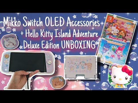 MIKKO Switch OLED Accessories & Hello Kitty Island Adventure Unboxing ππβ¨οΈ