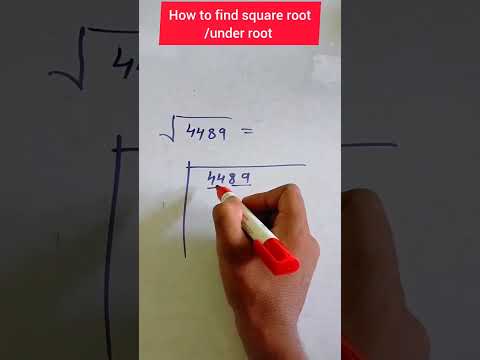 √4489 = ??? || how to find square root || see full video in discription #viral