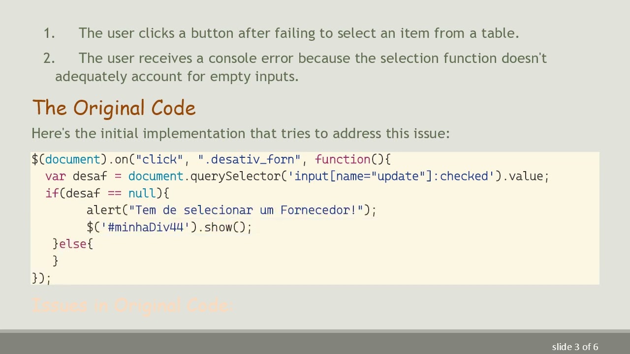 How to Display an Alert When No Selection is Made in JavaScript JavaScript Alert for Empty Selection