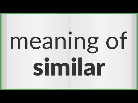 Similar | meaning of Similar