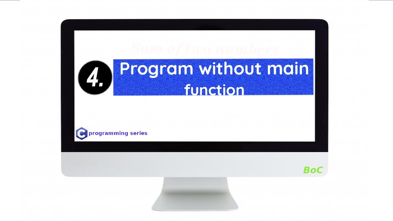 Program without main function in C programming #4