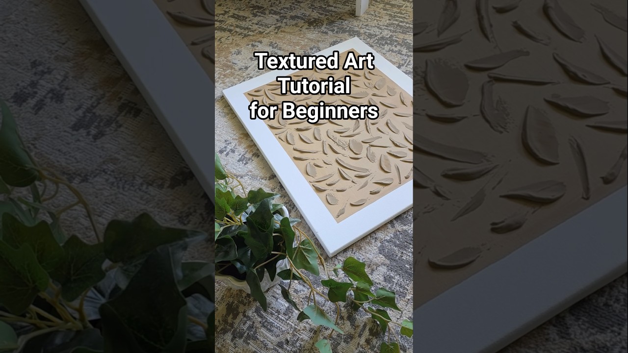 Simple #texturedart tutorial for beginners 🎨 #diy #beginnerarttips #diyart