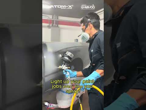 How To Spray Sealer Before Basecoat - GunBudd Light System in Action! #gunbudd #lumaiii