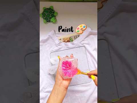 Trying Viral Painting Diy on T shirt ππ #shorts