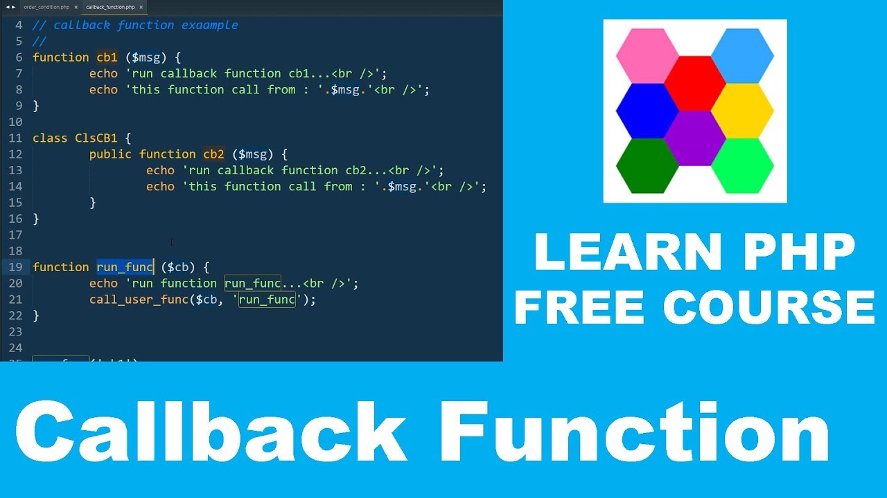 Learn PHP - Tips & Tricks | Callback function