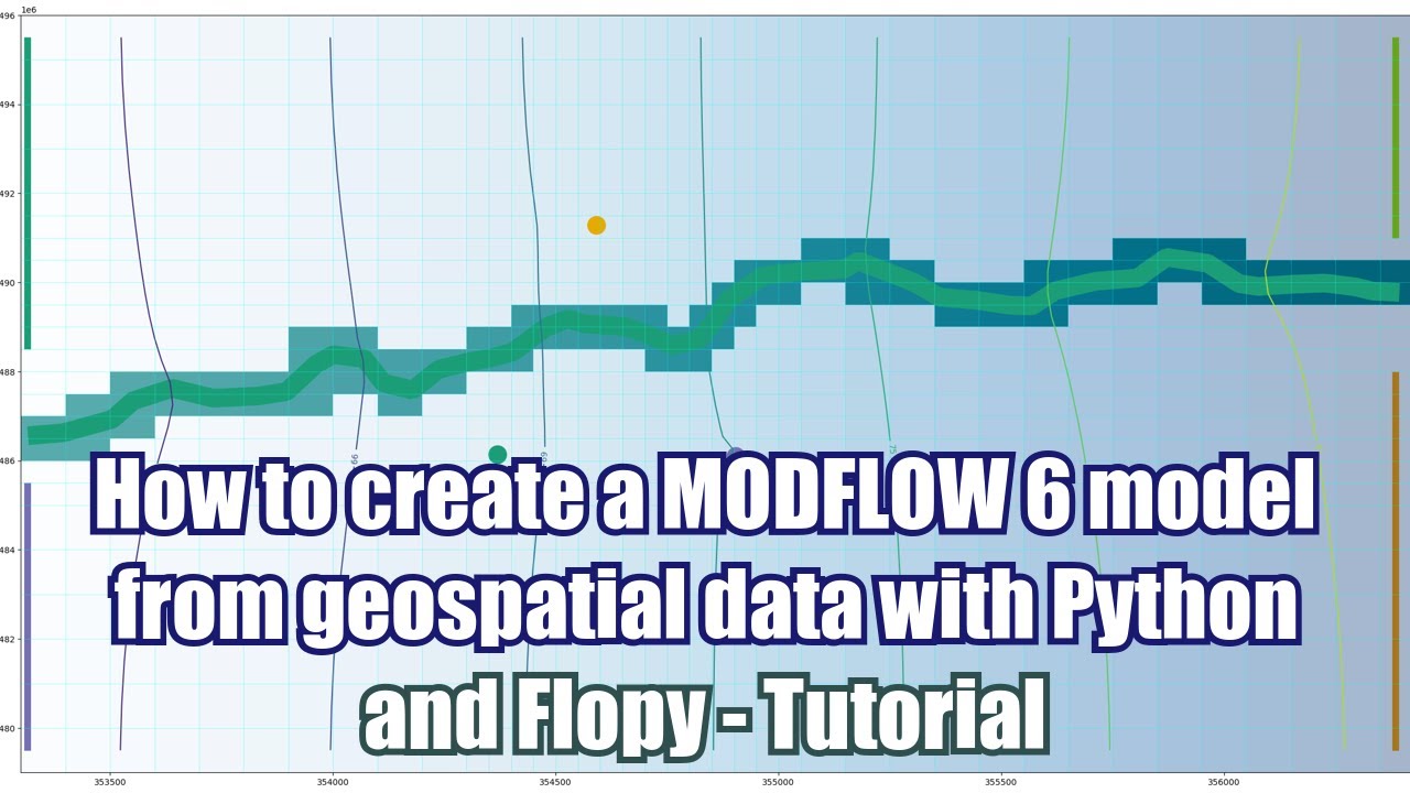 How to create a MODFLOW 6 model from geospatial data with Python and Flopy - Tutorial