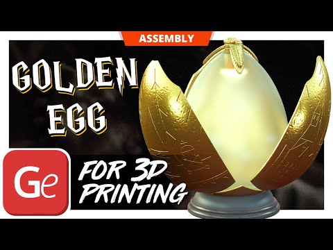 Golden Egg STL files for 3D printing | Assembly by Gambody