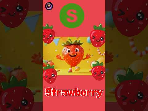 Strawberry - A Fun Fruit for Kids! | Learn with Celina -Nursery/toddler learning/Kindergarten learn