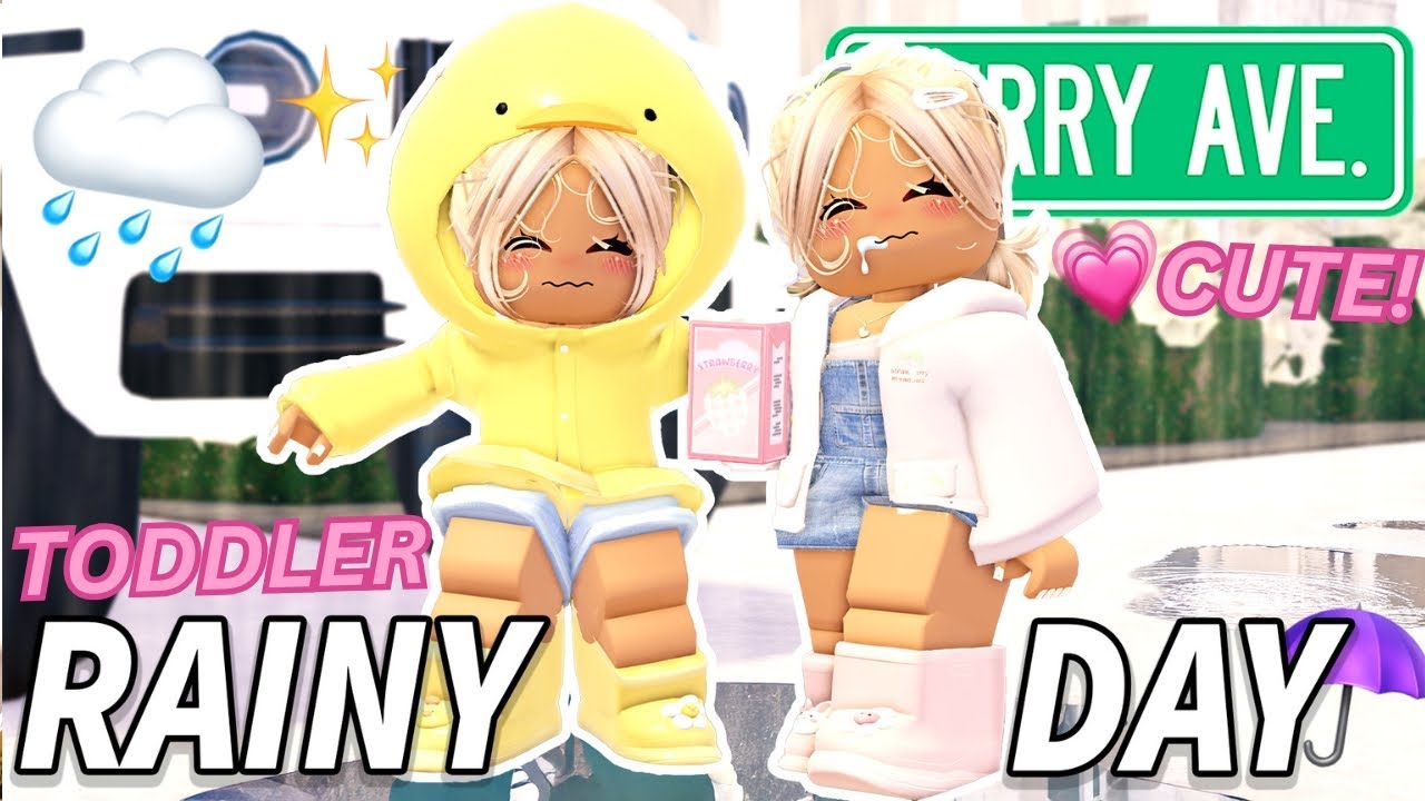 Realistic Rainy Day Raincoat CUTE TODDLER OUTFITS & CODES For Berry Avenue!