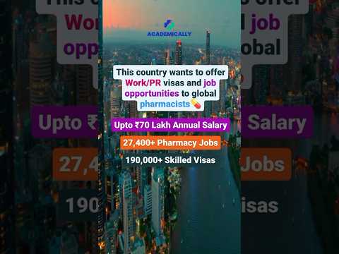 Best Country for Pharmacist Jobs/PR Visa #Shorts #Pharmacy #trending #viral