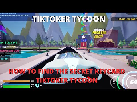 HOW TO FIND THE SECRET KEYCARD TIKTOK TYCOON CODE TIKTOKER TYCOON SECRET CODE