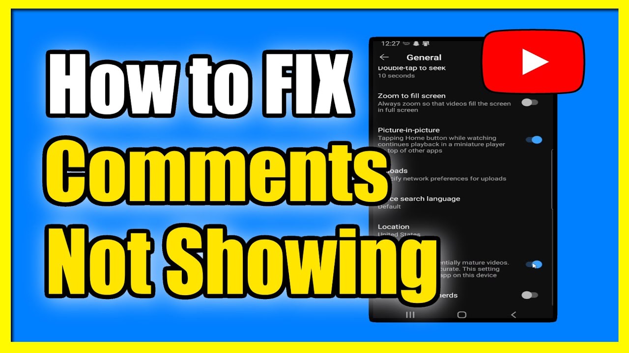 How to Fix Comments Not Showing on Youtube Phone App (Fast Tutorial)