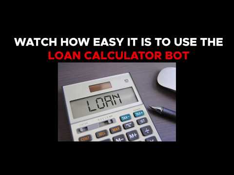 Engati Bot Marketplace - Loan Calculator Bot Template