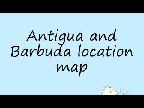 How to pronounce Antigua and Barbuda location map in English?