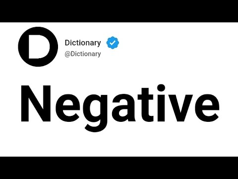 Negative Meaning In English