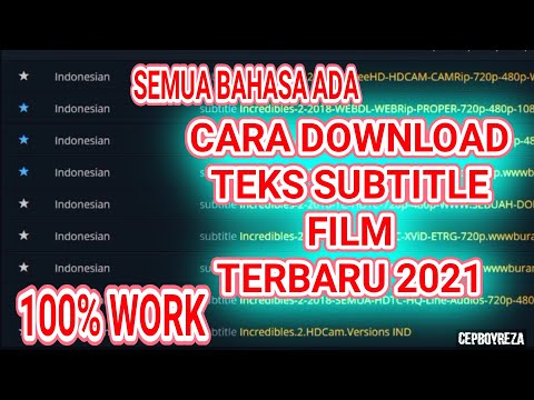 CARA DOWNLOAD TEKS SUBTITLE FILM TERBARU 2021 SEMUA BAHASA