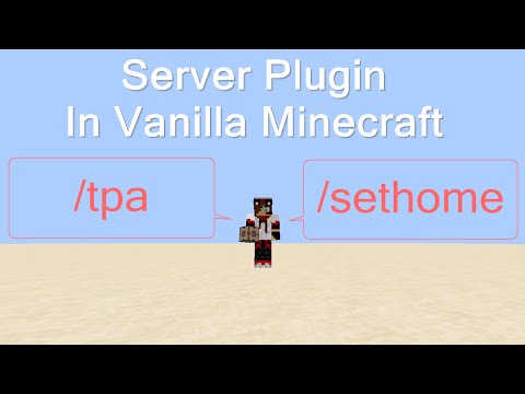 [One Command] /tpa /sethome Server Plugin In Vanilla Minecraft Minecraft Project
