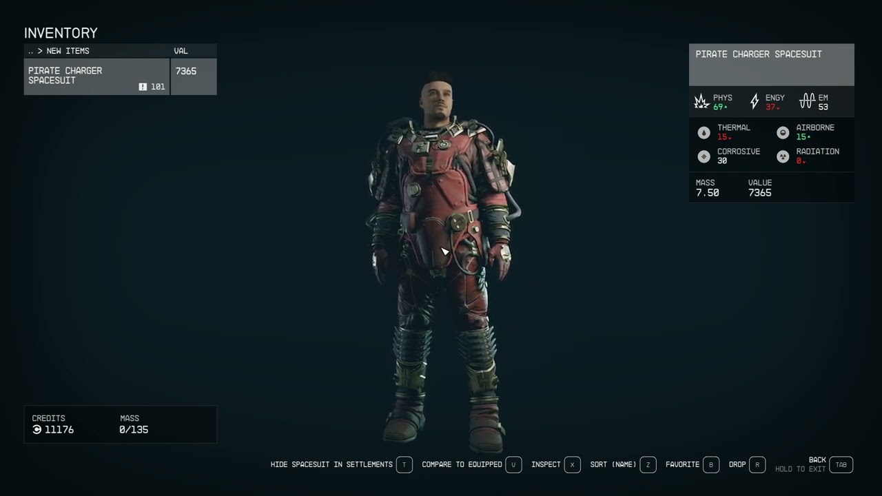 Starfield Pirate Charger Spacesuit Console Command Cheat Code
