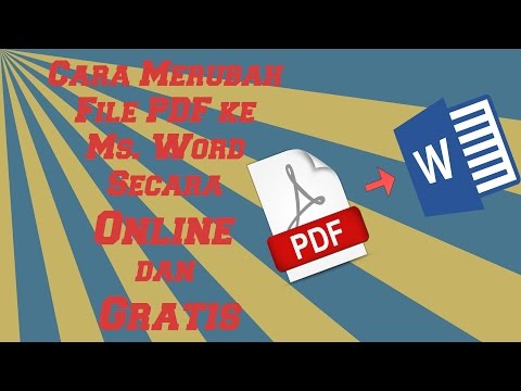 Cara Merubah File PDF ke Ms Word Online Gratis!!