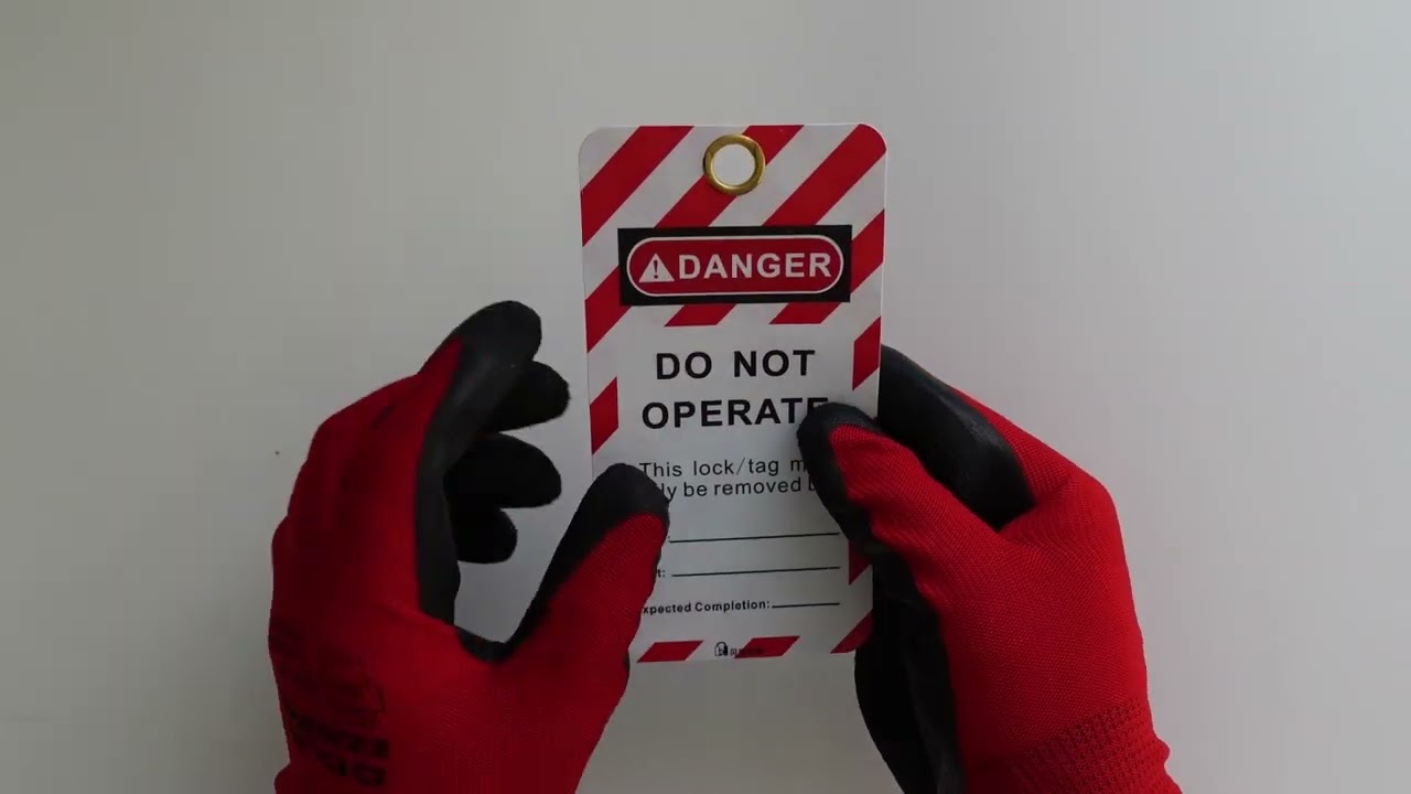tagout for safety work. P01 P04 