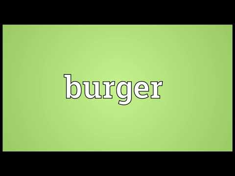 Burger Meaning