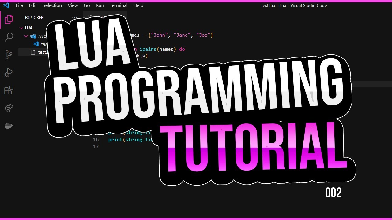 Lua Programming Tutorial | 002 | Variables