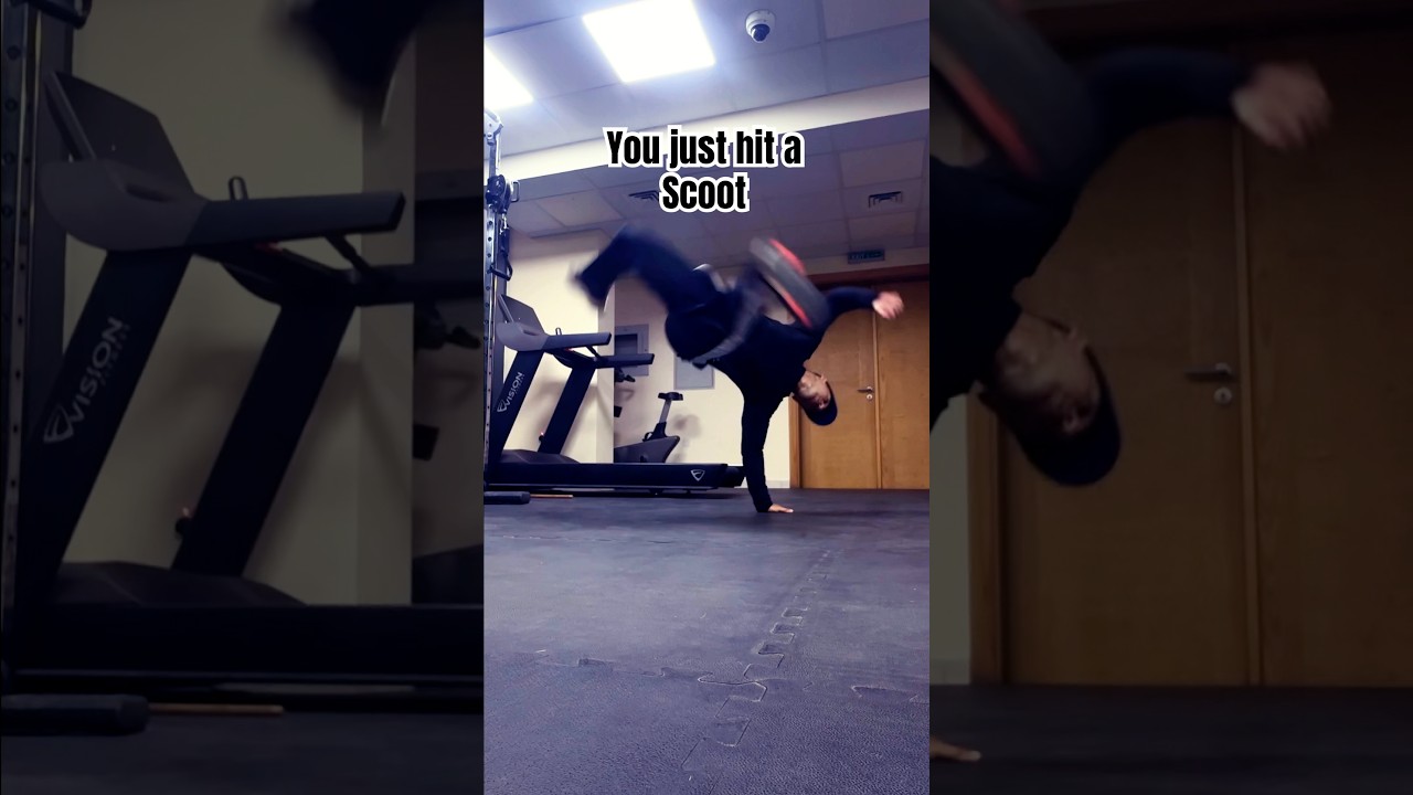 Easy scoot tutorial for beginners how to break dance #breakdance #bboy #footwork #dance #tutorial