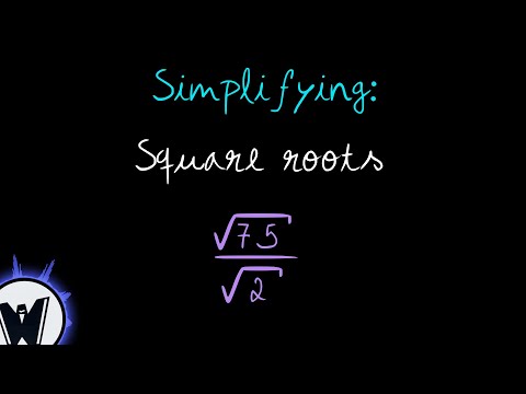 Simplifying Square Roots: √(75)/√(2)