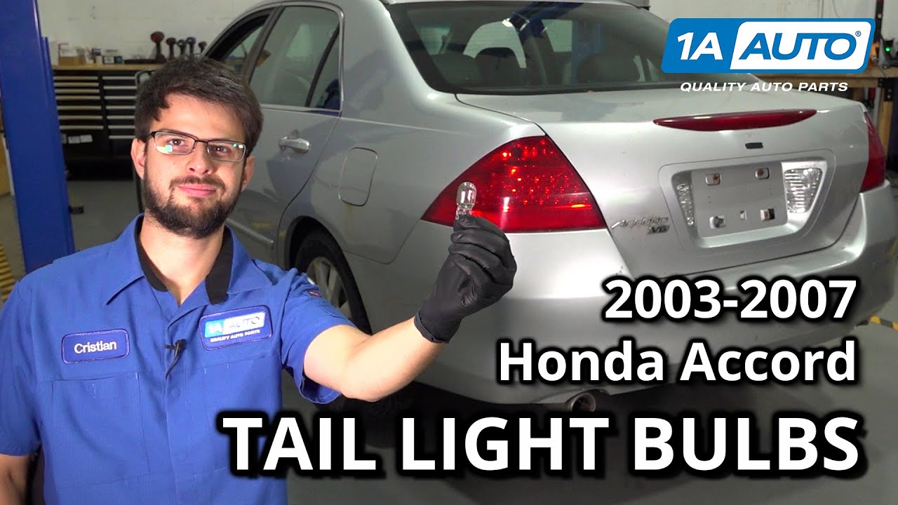 How to Replace Taillight Bulb 2003-2007 Honda Accord