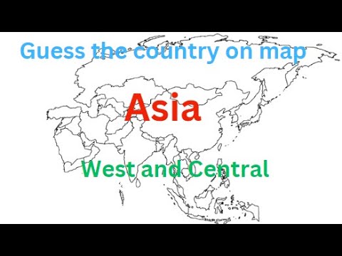 Guess the country on map - Asia (West and Central)