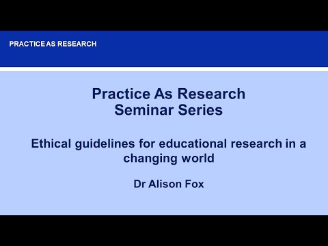 Ethical guidelines for educational research in a changing world