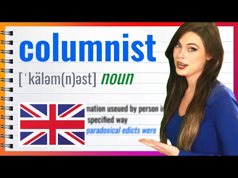 COLUMNIST (C1 Advanced) Learn English Vocabulary