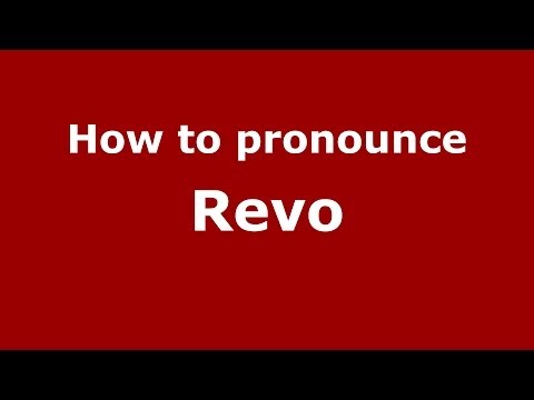 How to pronounce Revo (Italian/Italy) - PronounceNames.com