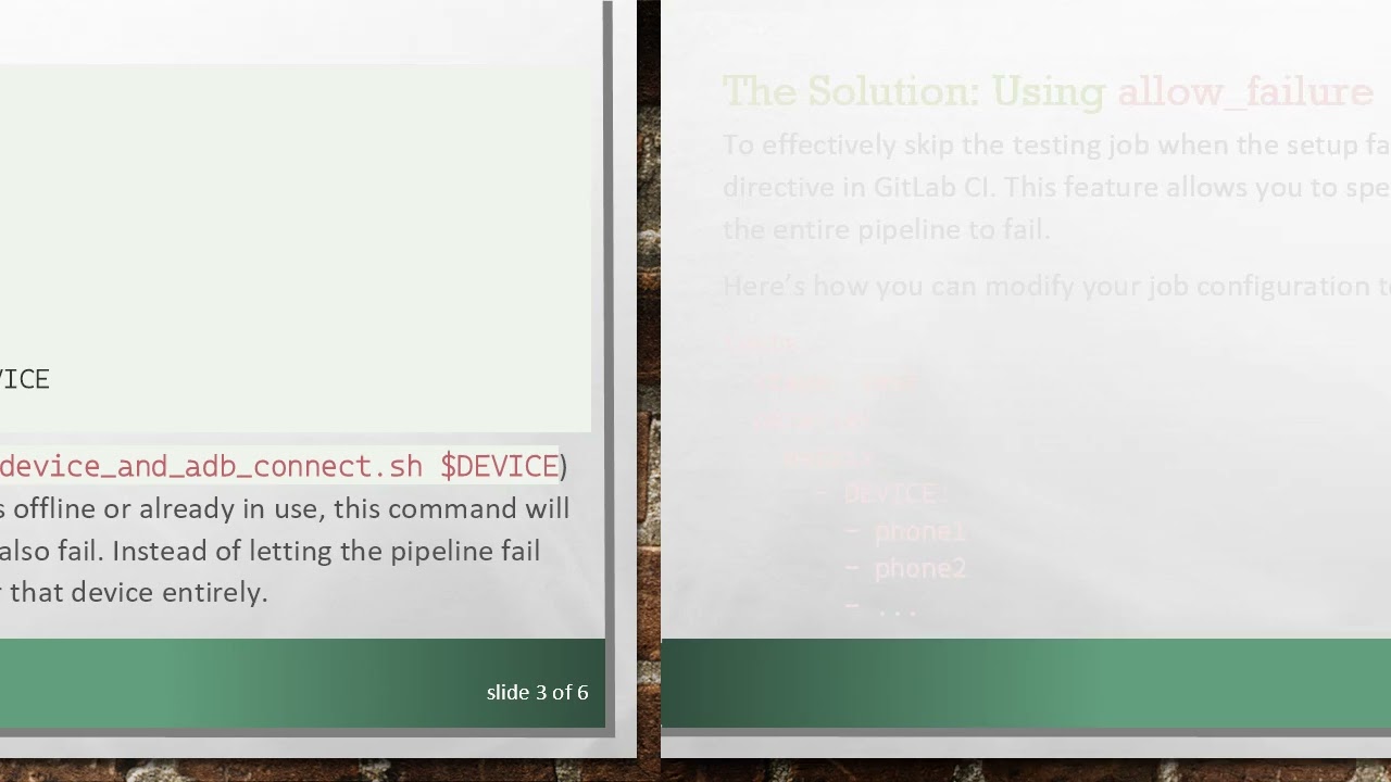 How to Skip GitLab CI Tests if Setup Fails