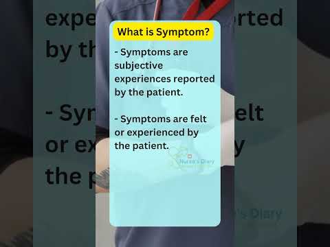 What is a Symptom? | Medical & Nursing Explanation #nursing