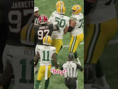 When Jordan Love & Grady Jarrett GOT HEATED 🤬🍿 #nfl #shorts