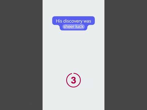 #английскиефразы / His discovery was sheer luck Быстрый способ изучения фраз