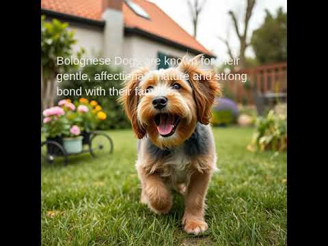 Bolognese Dogs are known for their gentle, affectionate nature and strong bond with their families.