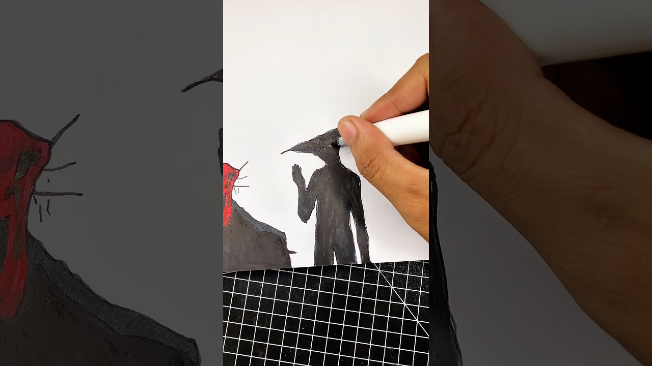 Drawing Horror Characters Boisvert 💀 #horror #creepy #holloween #drawing