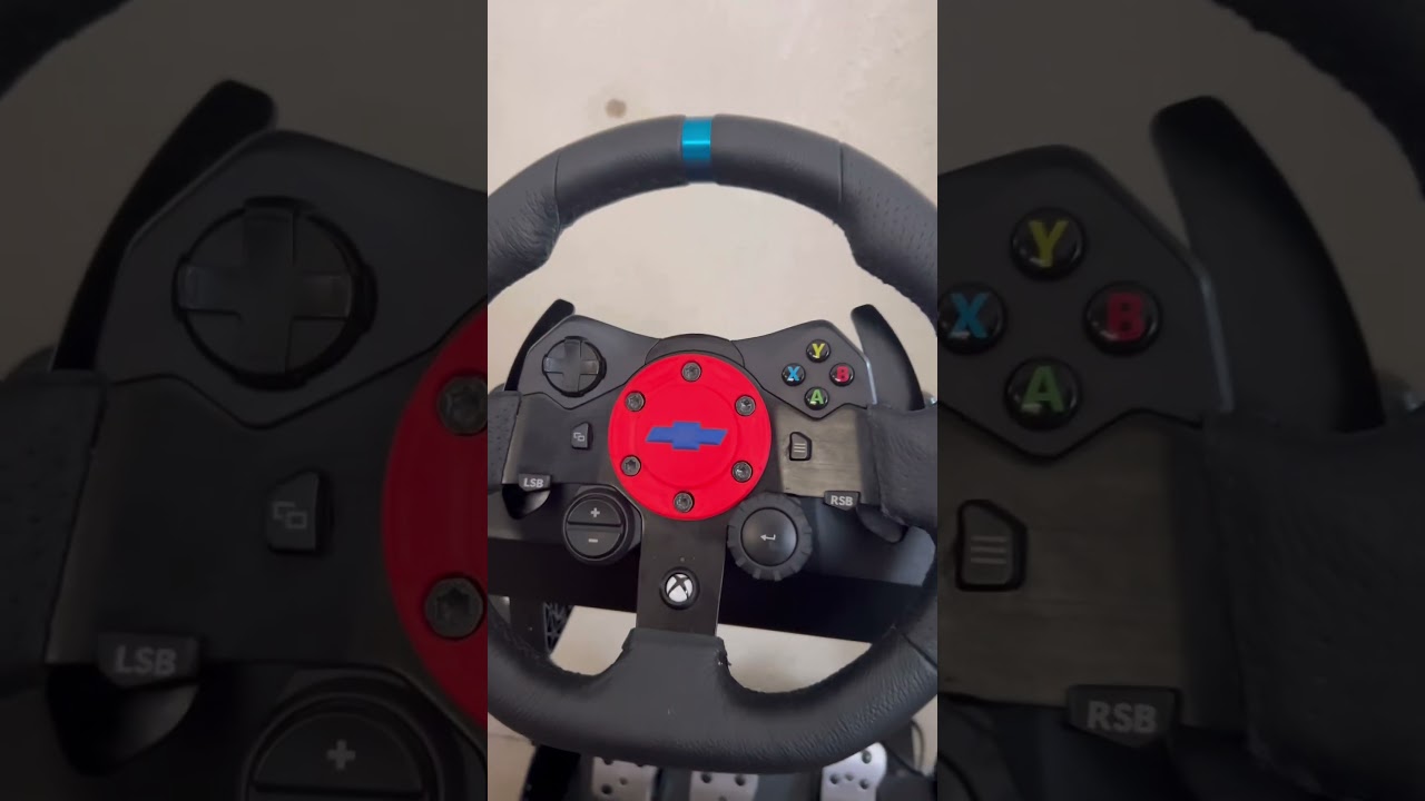 Custom Chevy Mod for Logitech G923 | 3D Printed Center Cap (Etsy Available! #hyatchi #logitechg29